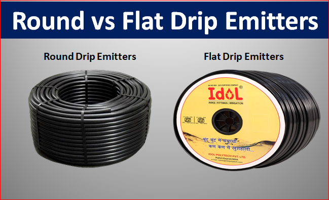 Round vs Flat Drip Emitters | Shree Sai Extrusion Technik Group